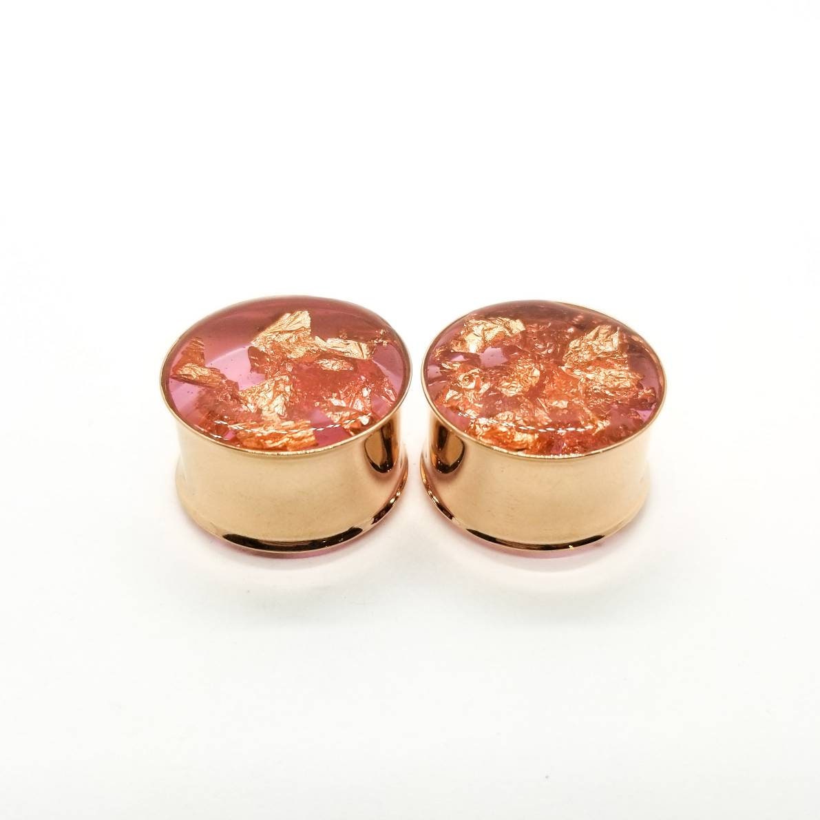 3/4 19mm Rose Gold Plugs Ear Plugs Plugs and Tunnels | Etsy