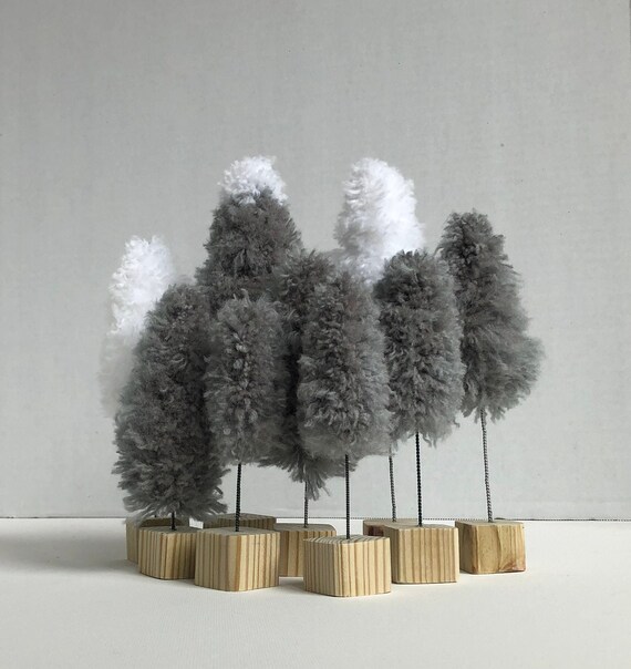 Decorations Mini Tree Set /9 Pc - Etsy