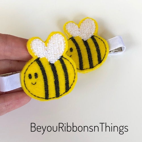 Bumble Bee Hair Bow Honey Bee Hair Bow Bee Hair Bow Bee - Etsy