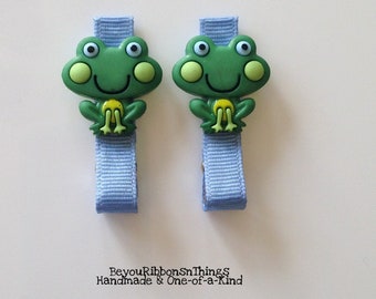 Frog hair clips | Etsy