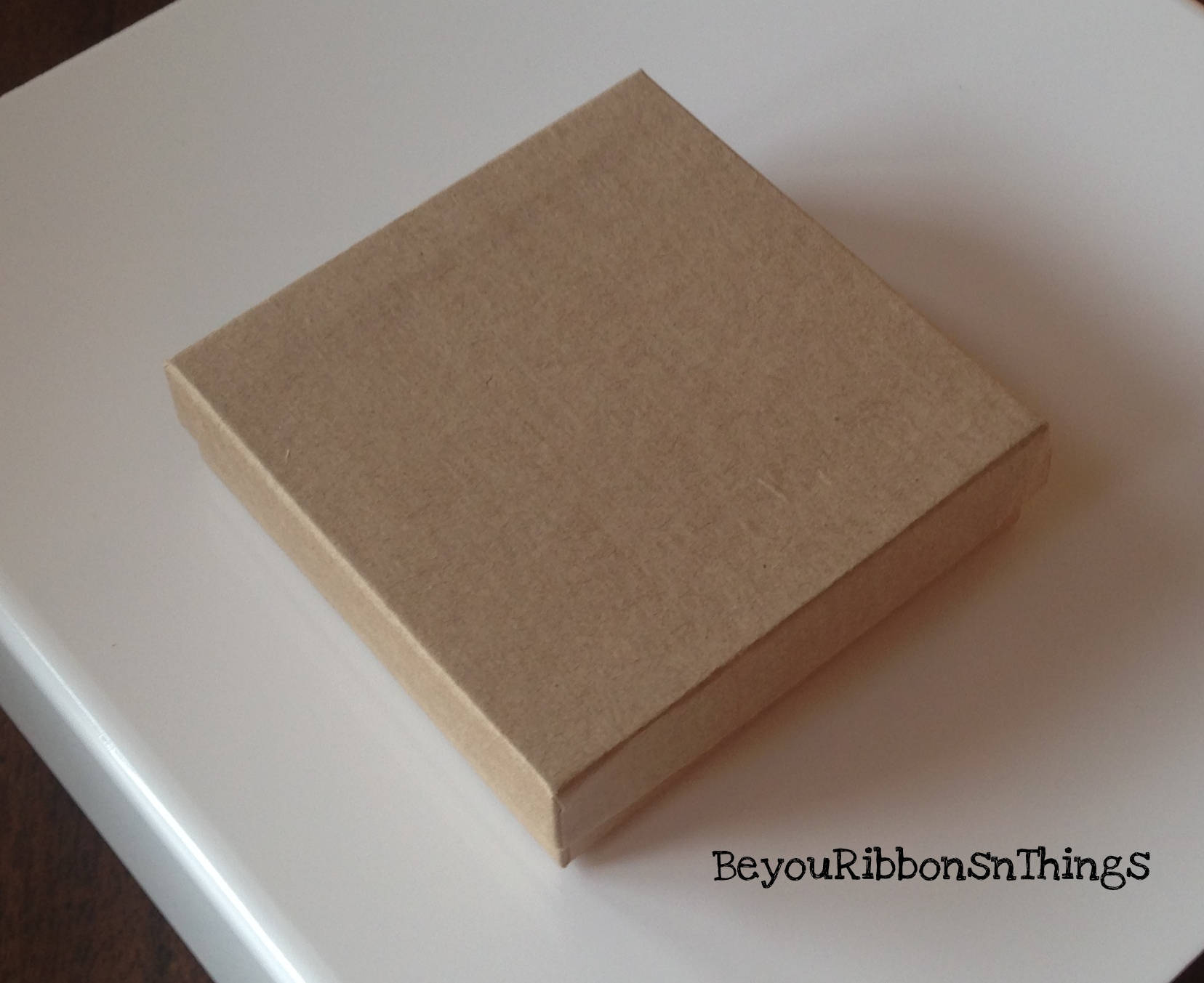 Kraft Square Gift Box Small Gift Boxes Cotton Filling 3 | Etsy