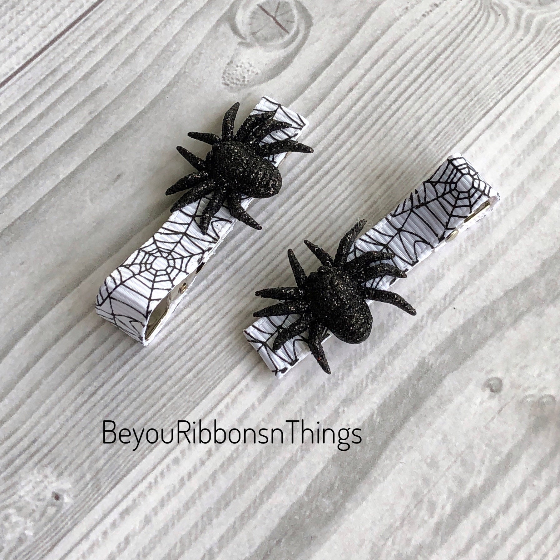 Spider Web Hair Clips - Etsy