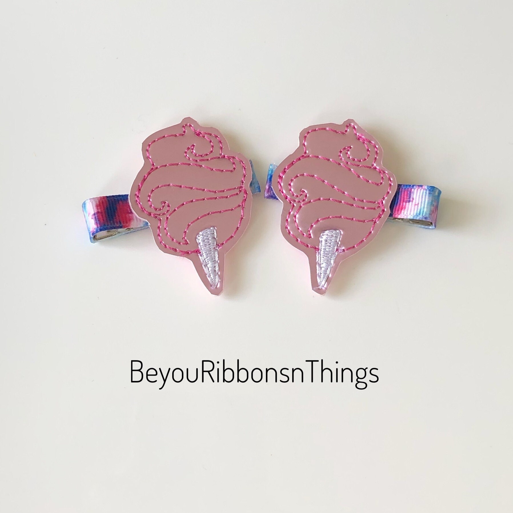 Cotton Candy Hair Clip Fun Hair Clip | Etsy