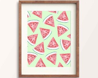 Watermelon print | Etsy