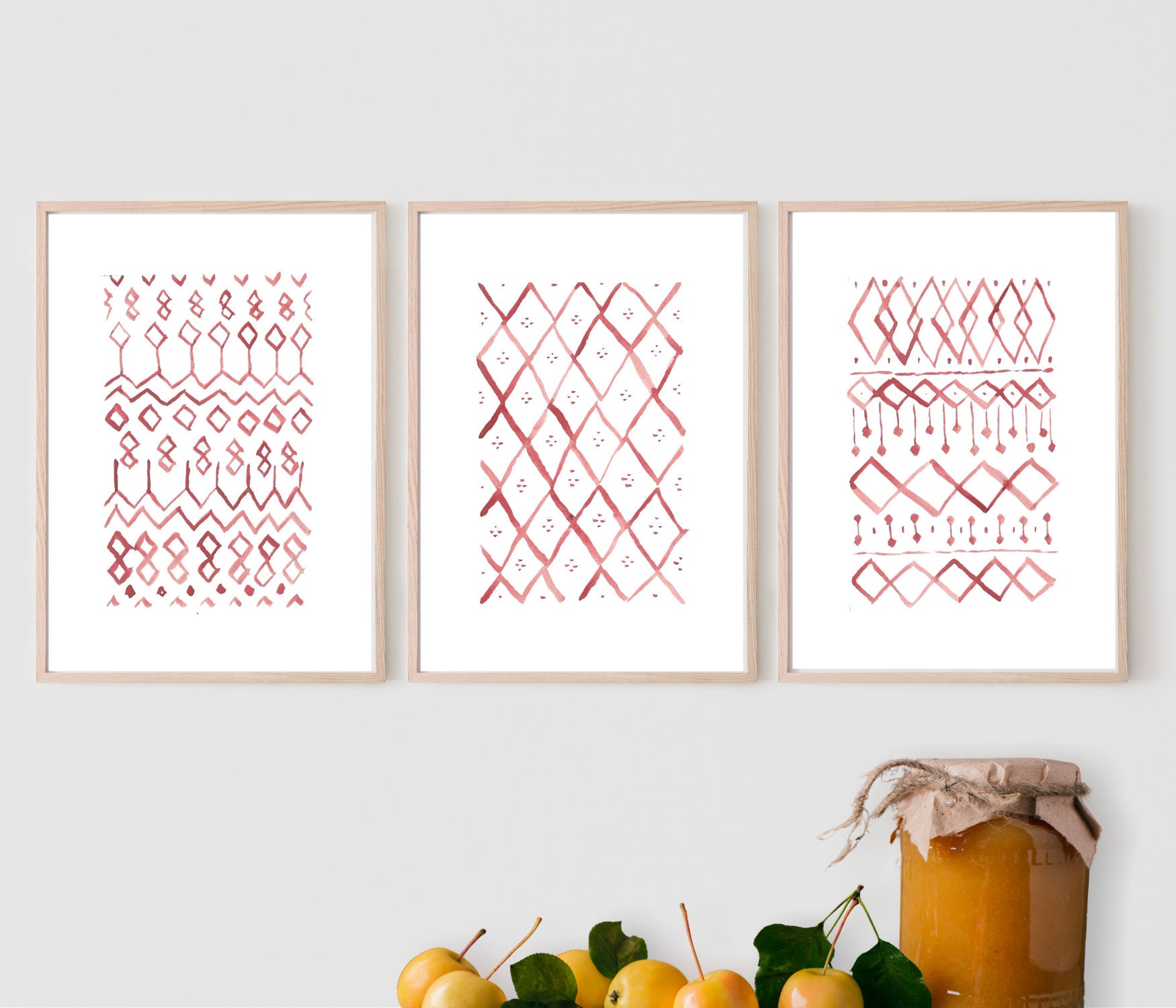 The Cozy Scandinavian Set Printable Wall Art Set of 3 | Etsy