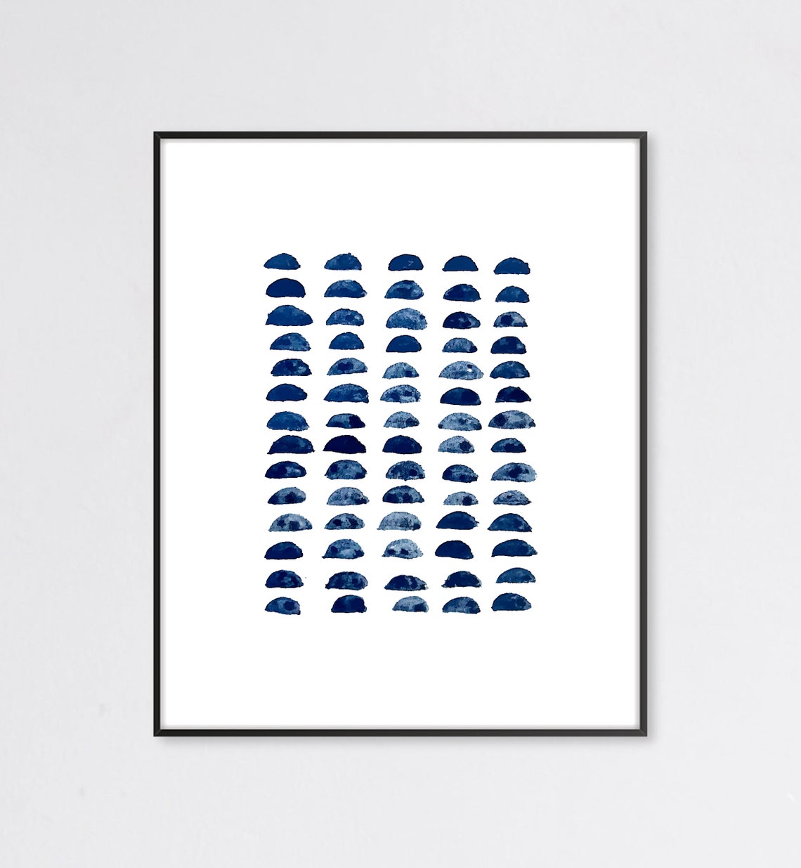 Printable Wall Art Set of 3 Blue Triptych Wall Art INSTANT | Etsy