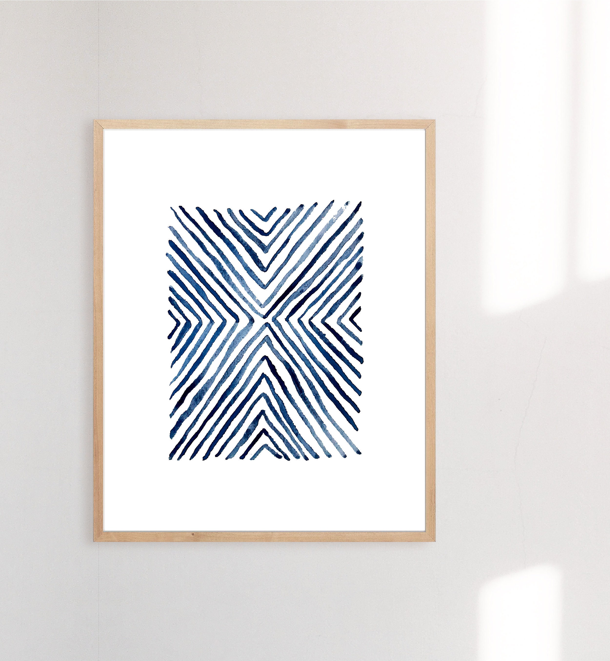 Printable Wall Art Set of 3 Blue Triptych Wall Art INSTANT | Etsy