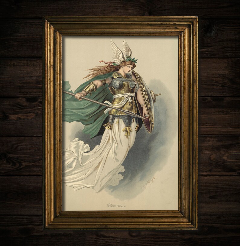 Valkyrie poster Emil Doepler Walküre Richard | Etsy