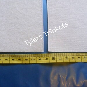 Hook & Loop Sheets White Wide Strips Self Adhesive 8cm X 19cm Approx ...