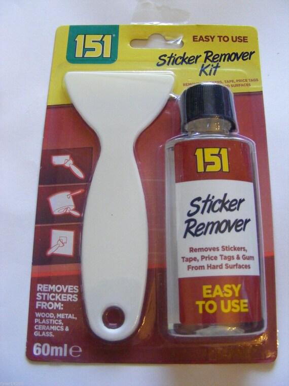 Sticker Stuff Remover Kit Scraper Sticky Tape Gum Goo Is Gone | Etsy