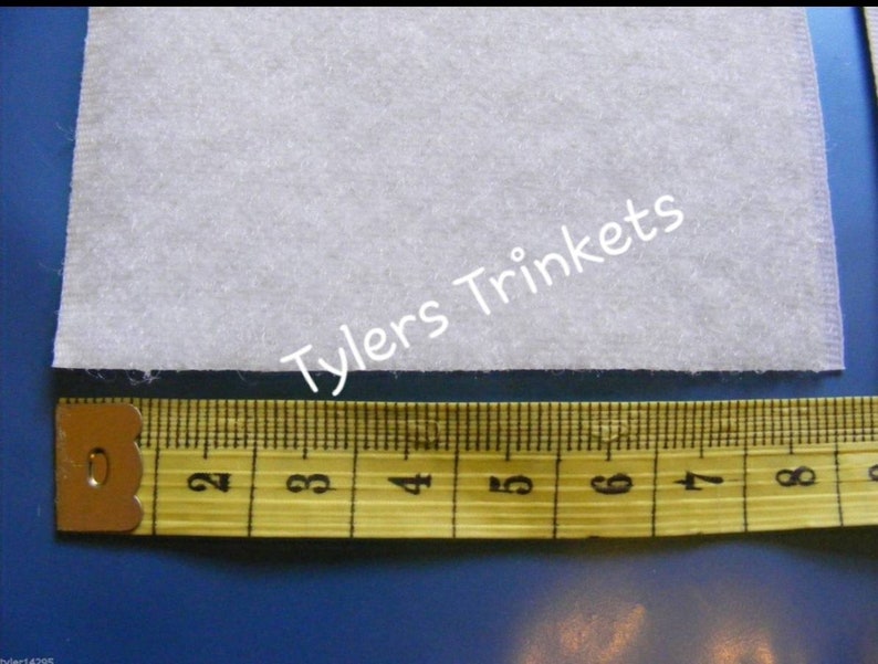 Hook & Loop Sheets White Wide Strips Self Adhesive 8cm X 19cm Approx ...