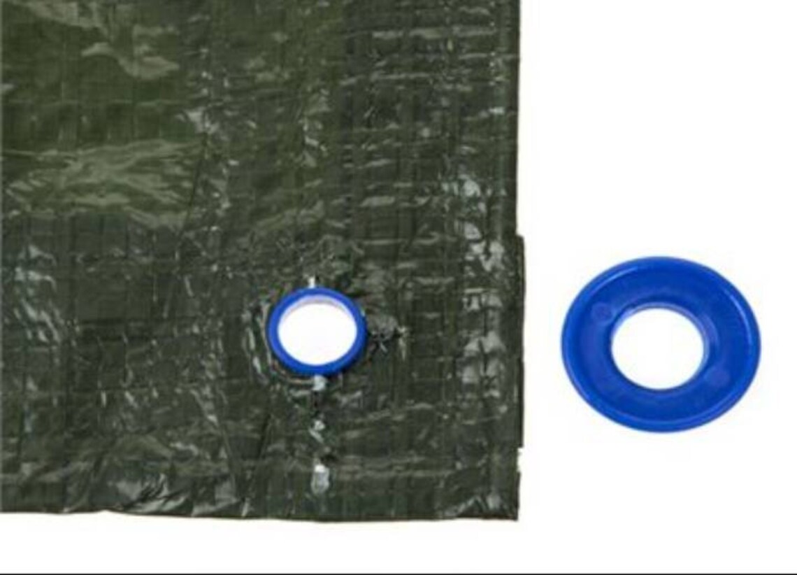 Snap Eyelets Self Sealing 12mm X 10 Tough Durable Plastic Groundsheets ...