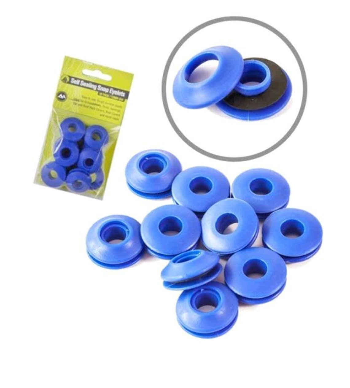 Snap Eyelets Self Sealing 12mm X 10 Tough Durable Plastic Groundsheets ...