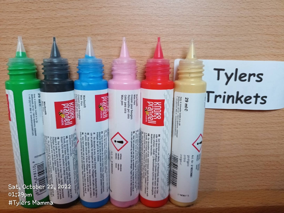 Candle Wax Pen Liquid Wax Pen 25ml Each Candle Decorating Precision Tip ...