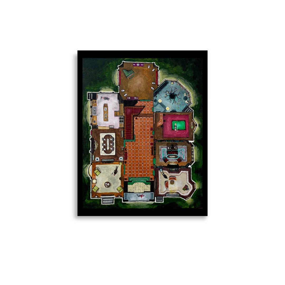 Clue (1985) - Hill House/boddy Mansion - PRINT - Etsy