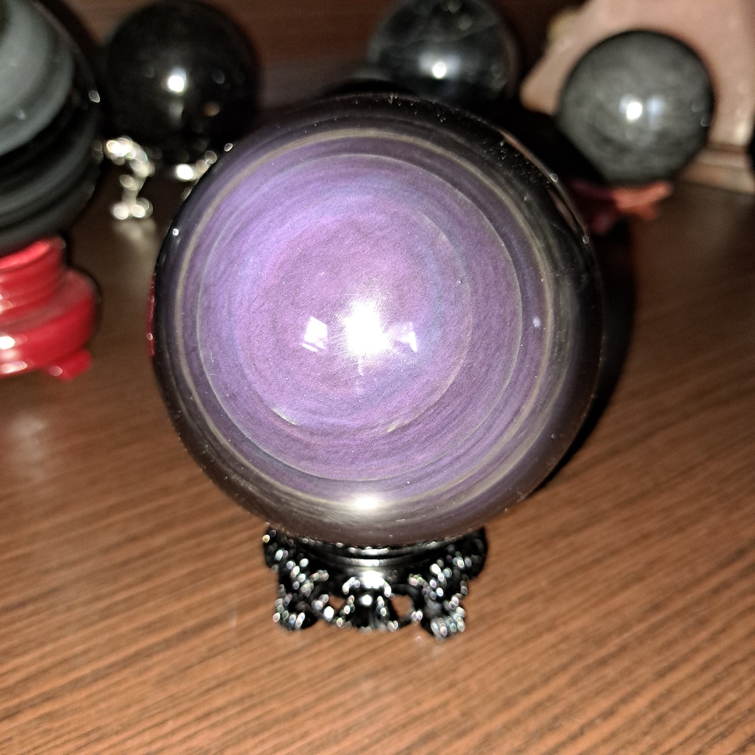 Sfera Ossidiana Arcobaleno 10 Cm per Divinazione E Meditazione Sfera ...