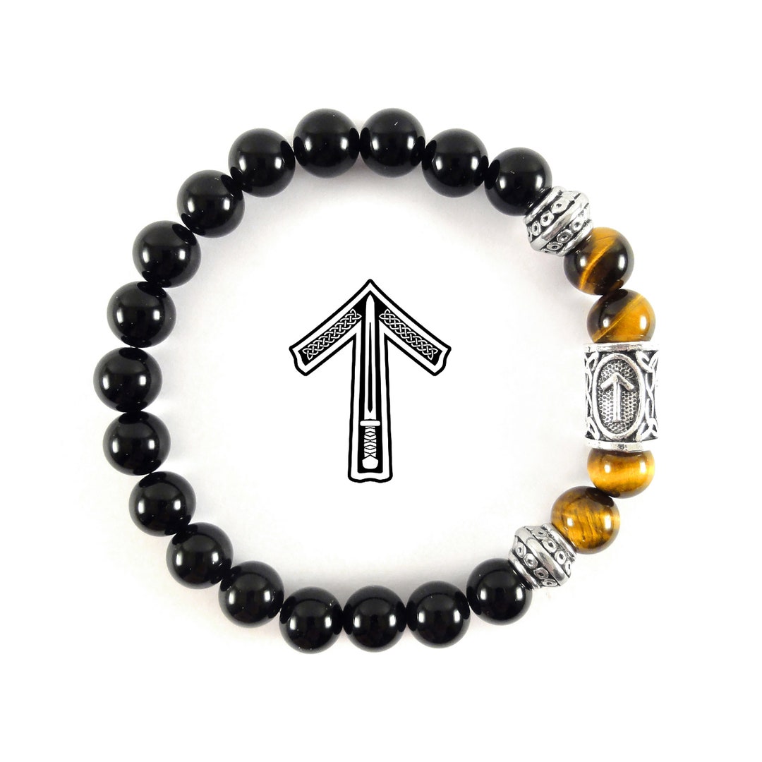 Tyr Norse God Bracelet Tiwaz Rune Bracelet Protection and Victory Elder ...