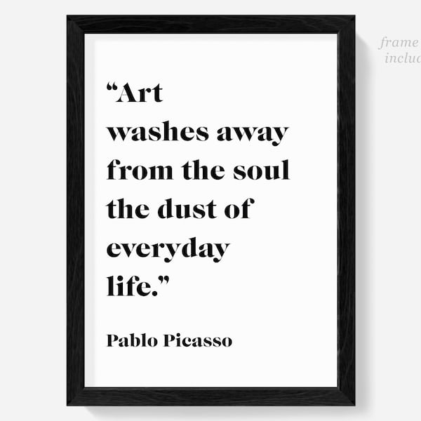 Picasso Quote - Etsy