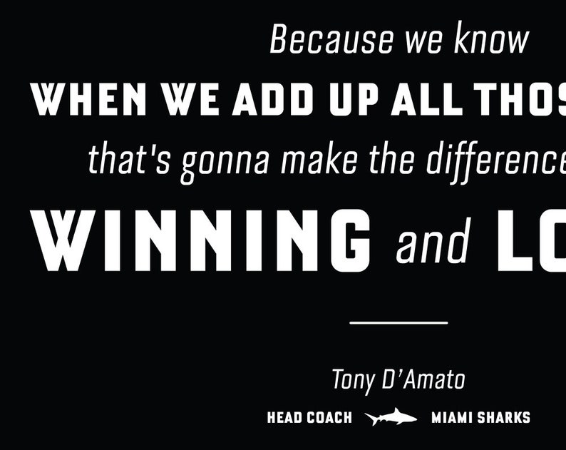 Any Given Sunday Poster - Football Coach Gift, Football Prints ...