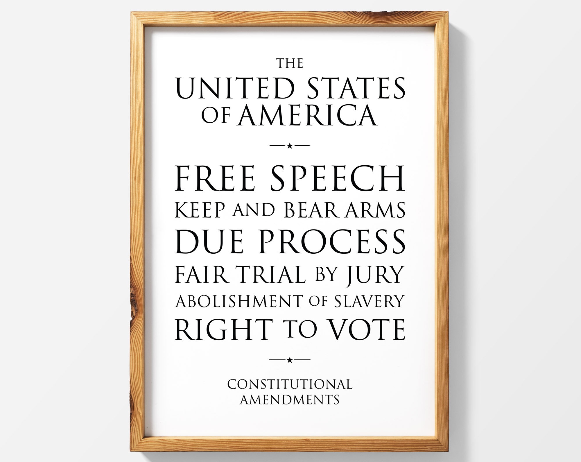 US Constitution print art poster Constitutional law first | Etsy