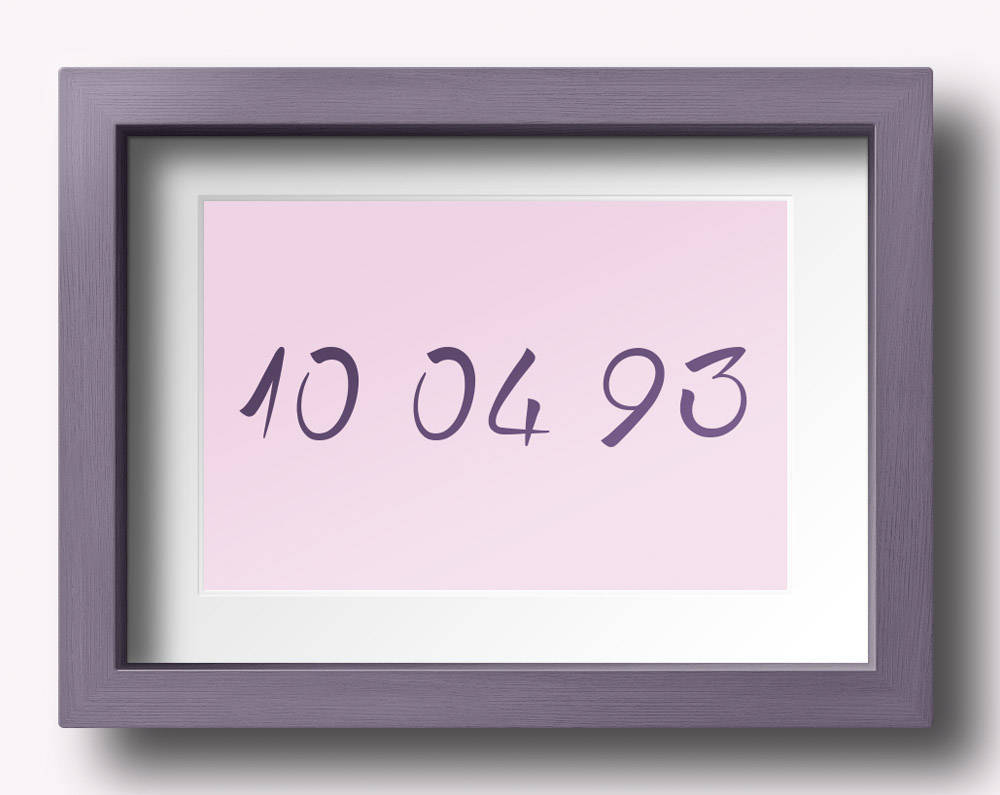 Personalized Baby Birth Date Print – Custom Nursery Wall Art - Etsy
