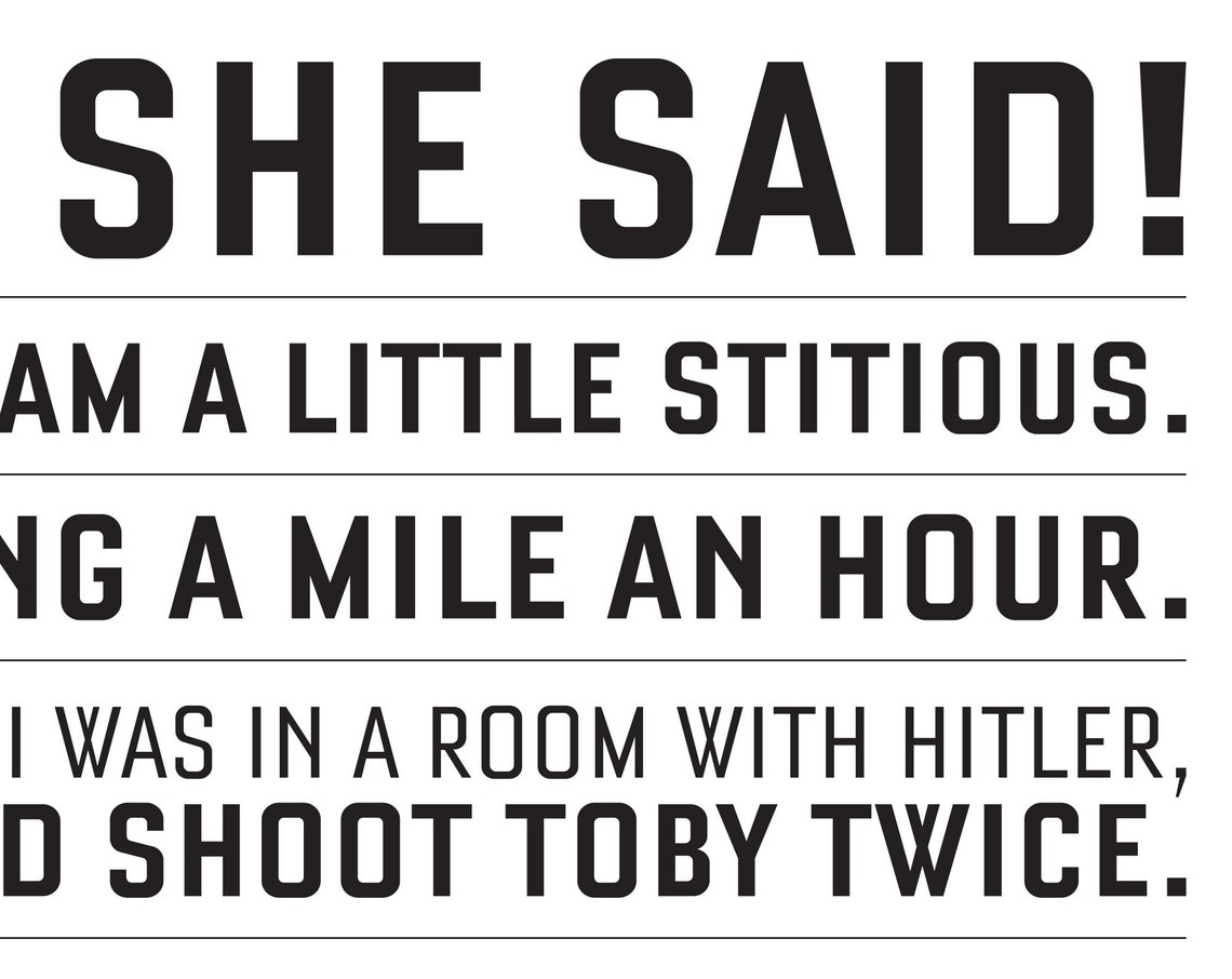 The Office Quote Print: Quotes TV Show US Poster Gifts - Etsy