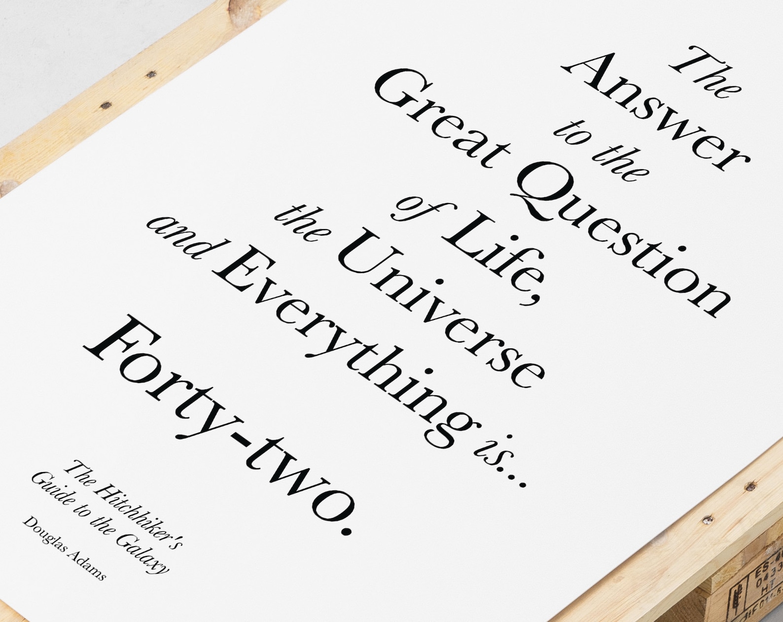 The Hitchhiker's Guide to the Galaxy Print 42 - Etsy