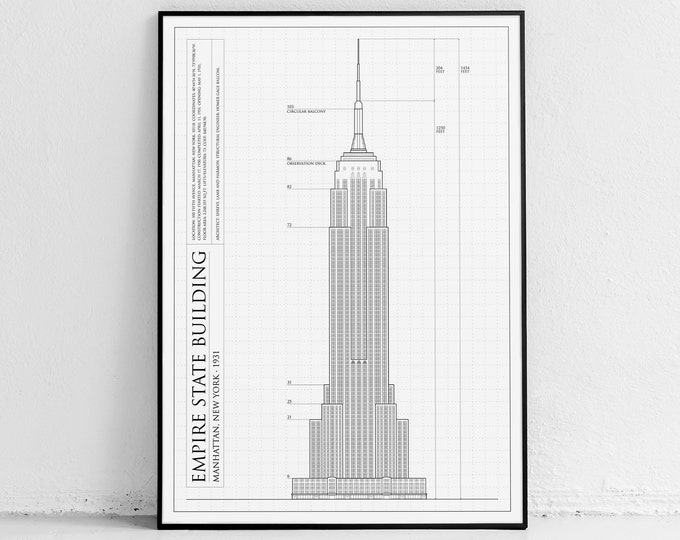 World Trade Center Blueprint: Twin Towers Poster | Etsy