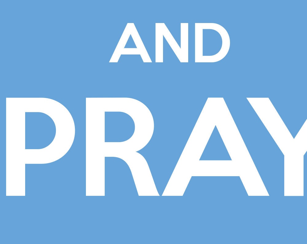 Keep Calm and Pray Christian Poster – Faith Home Decor - Etsy UK