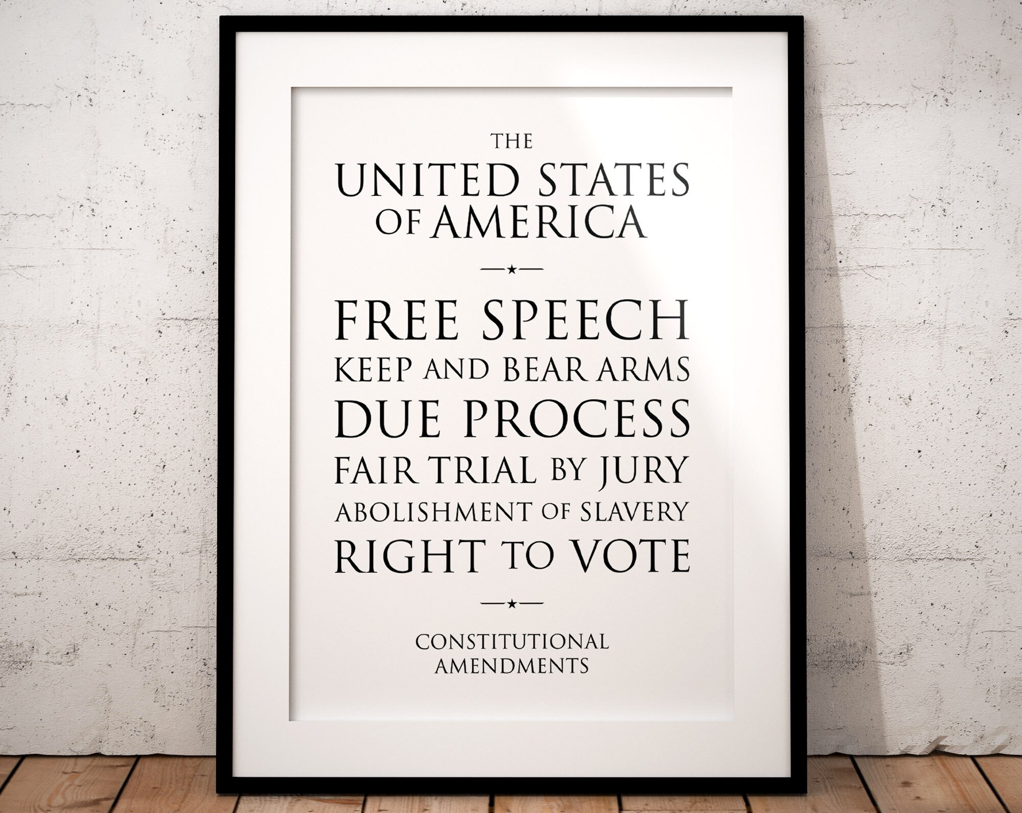 US Constitution Print Art Poster Constitutional Law First - Etsy