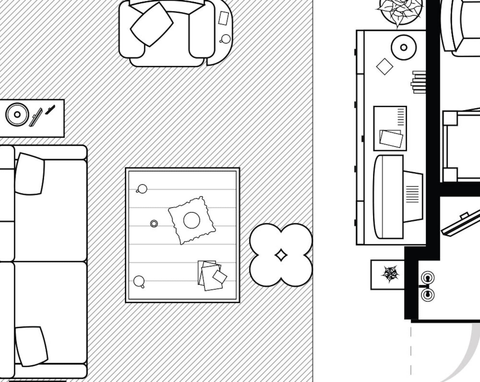 Friends TV Show Floor Plan: Monica, Rachel, Chandler and Joey ...