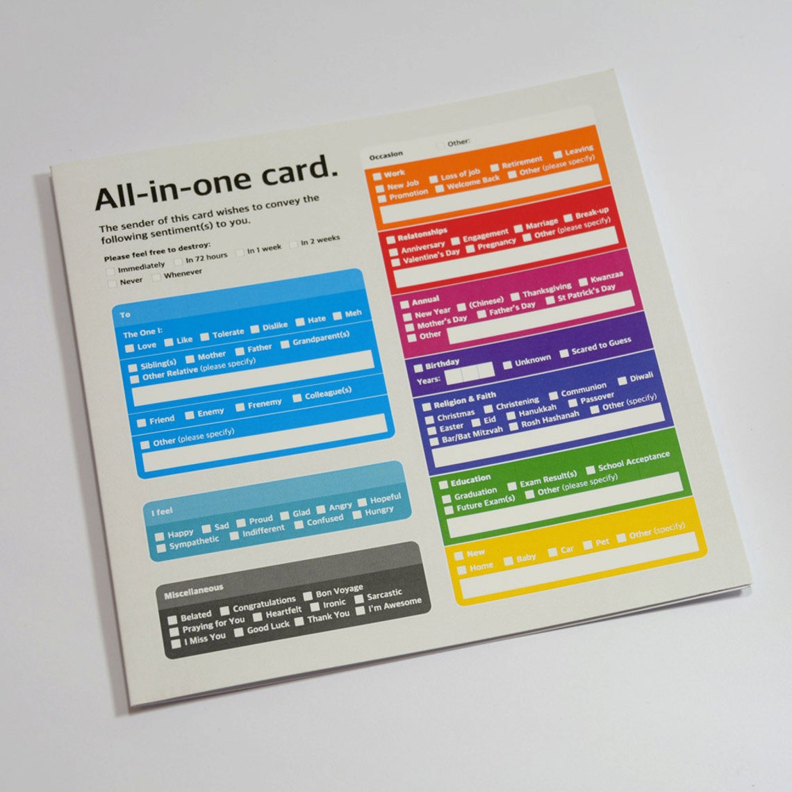 Funny Greeting Cards: Funny Birthday Card Christmas Card - Etsy