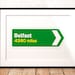 Custom Road Sign Location Distance Destination Distance to - Etsy
