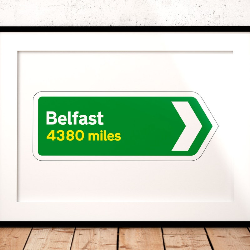 Customized Distance Sign - Etsy UK