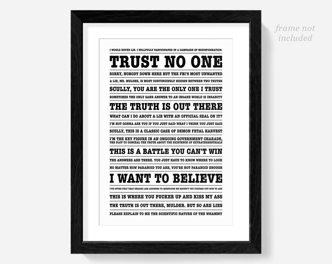 The X-files Poster X-files Art X Files Print Mulder and - Etsy