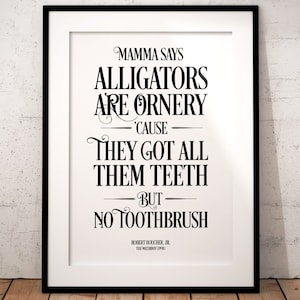 The Waterboy Quote: Alligators Are Ornery, Adam Sandler Art, Funny ...