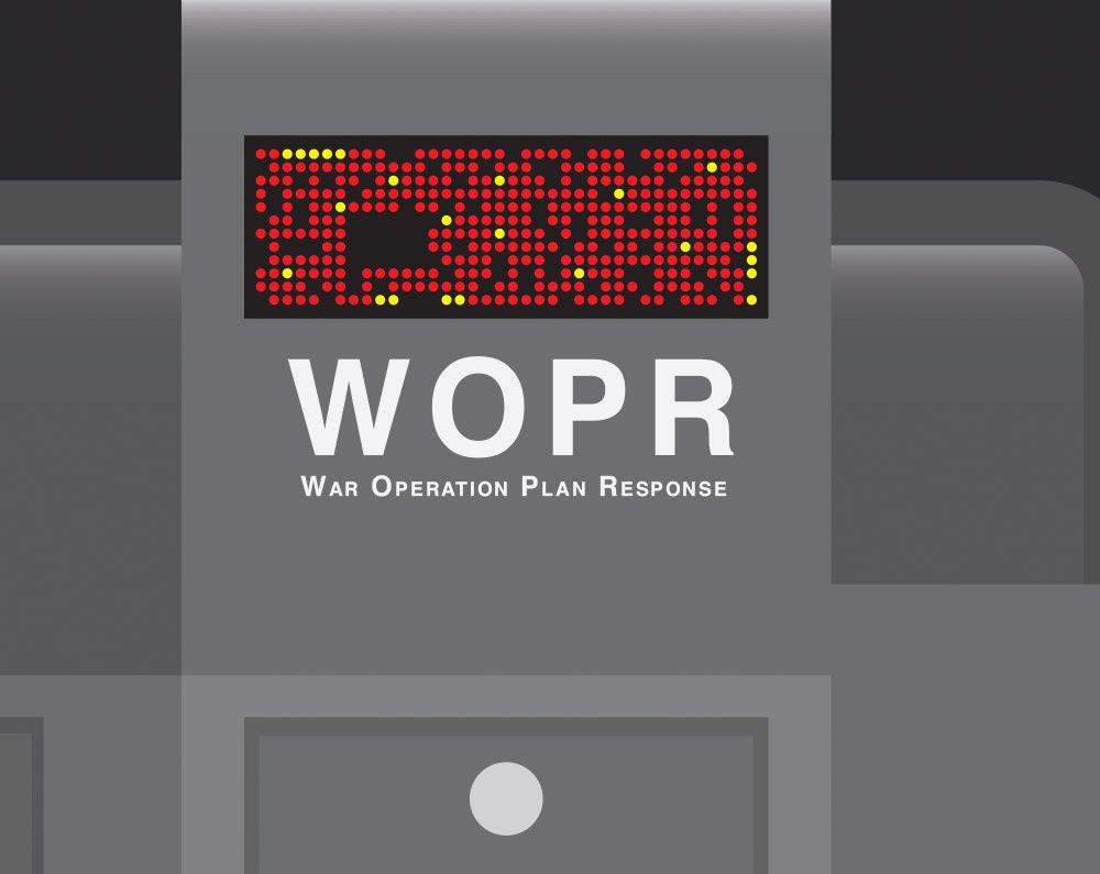 Wargames Poster: WOPR Graphic Print Do You Want to Play a - Etsy