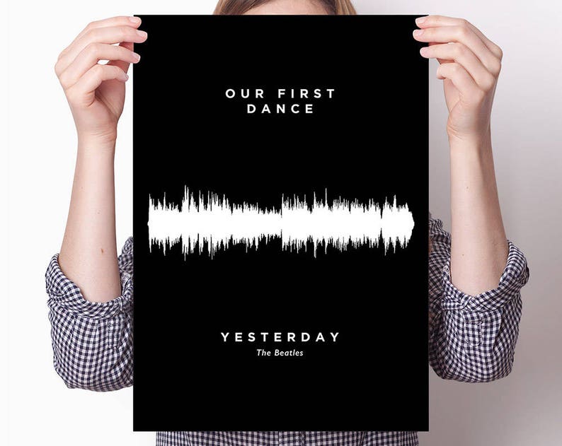 Sound Wave print: soundwave art canvas waveform voice | Etsy