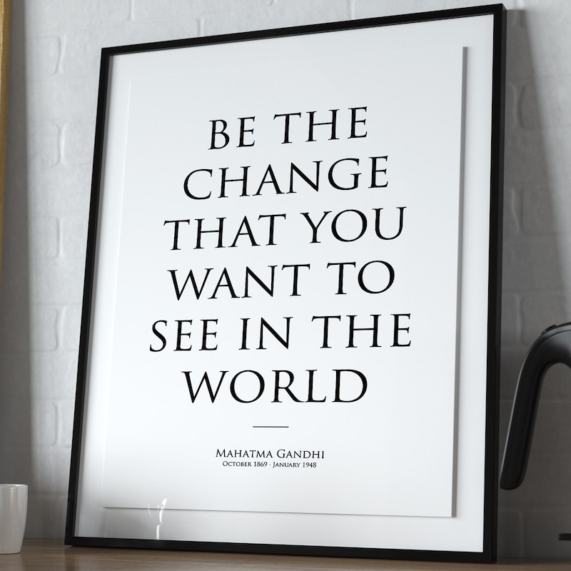 Be the Change You - Etsy