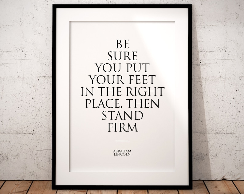 Abraham Lincoln Quote Poster Print Quotes Wall Art - Etsy