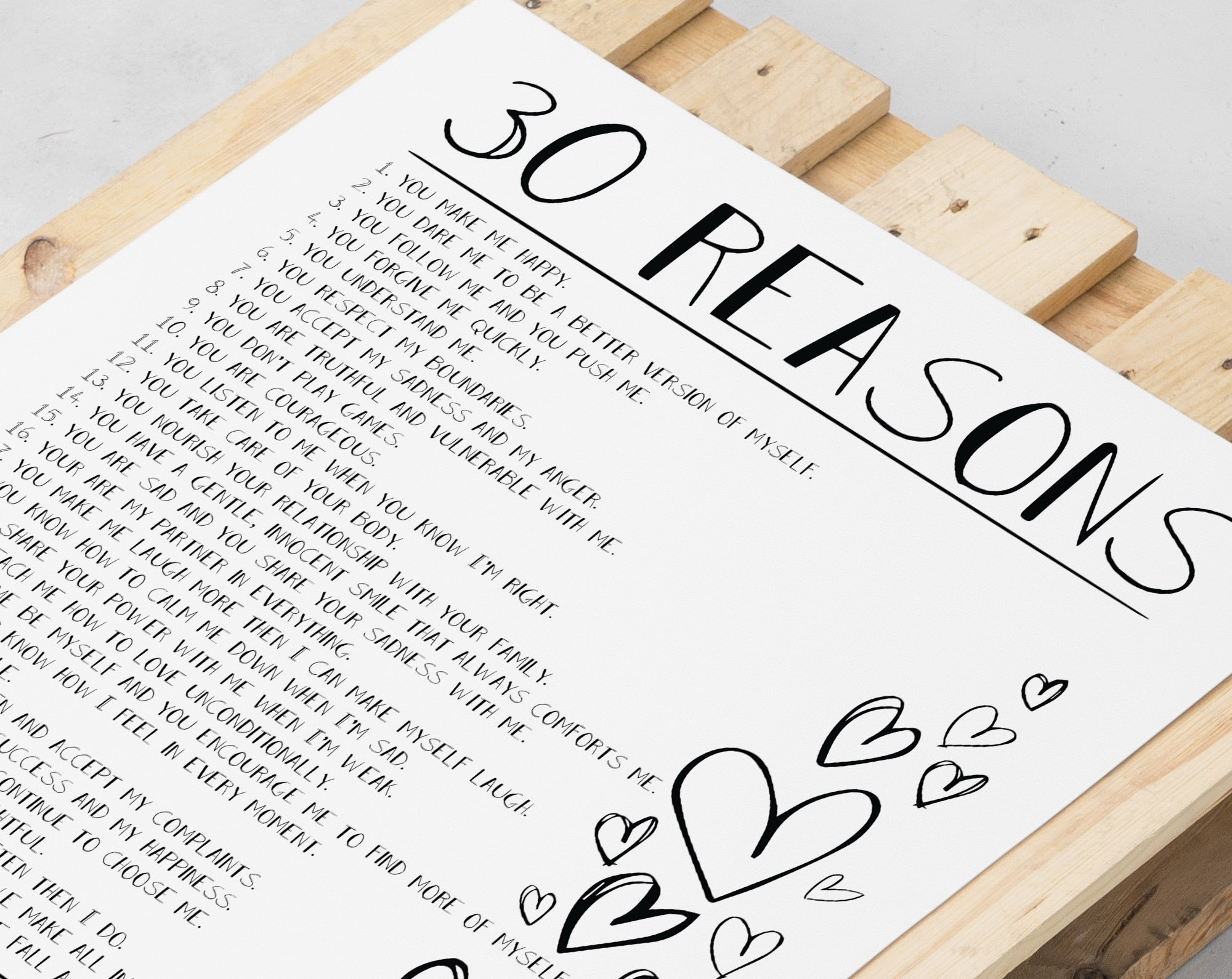 Razones por las que te amo imprimir: 20 razones 10 razones - Etsy España