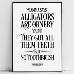 The Waterboy Quote: Alligators Are Ornery, Adam Sandler Art, Funny ...