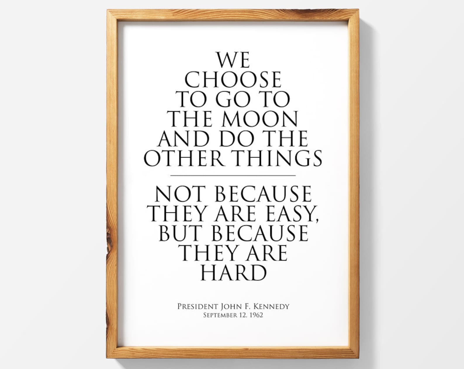 JFK quote print: poster President Presidential wall art | Etsy