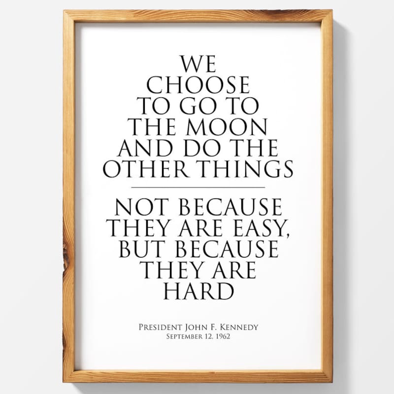 Jfk Poster Quote - Etsy UK