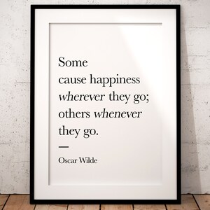 Oscar Wilde Quote Print, Gifts, Poster, Funny Prints, Wall Art ...