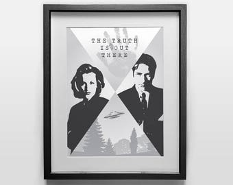 Graphic Poster: the X-files Wall Art Want to Believe Truth | Etsy