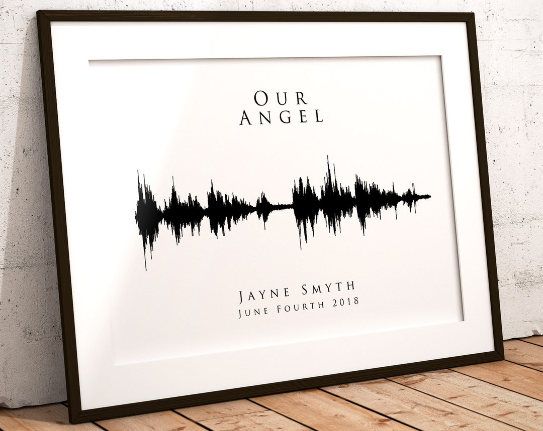 Baby Heartbeat Soundwave: Heart Beat Print, New Baby Gift, Pregnancy ...