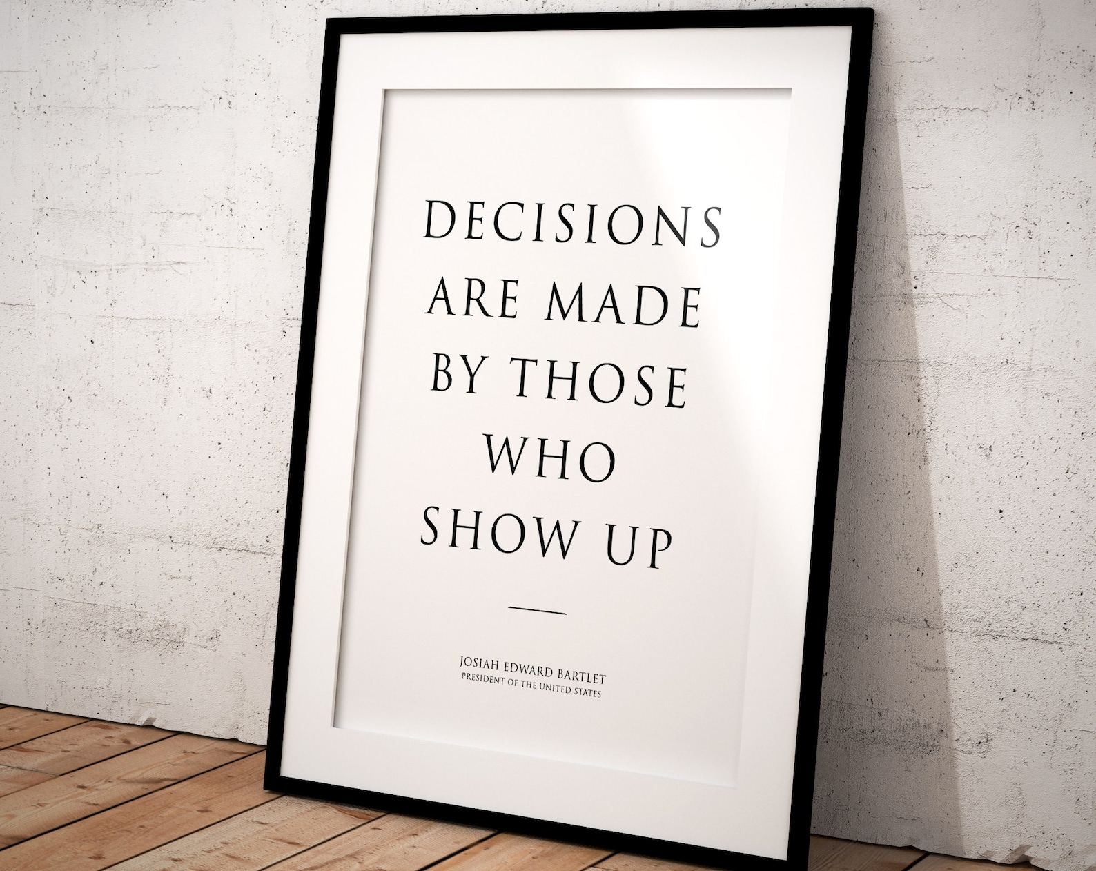 The West Wing Poster Josiah Bartlett President Poster - Etsy