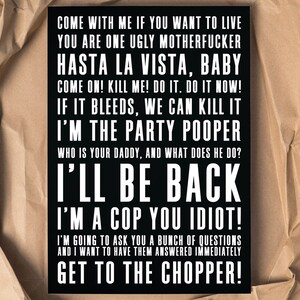 Arnold Schwarzenegger Poster - Arnie Quote, Man Cave Sign, Decor ...