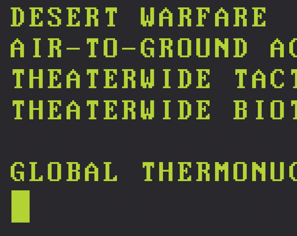 Wargames Poster: WOPR Graphic Print Do You Want to Play a - Etsy